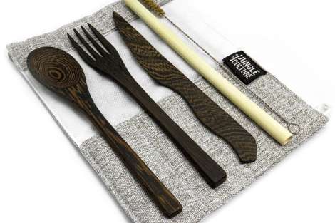 Bamboo Cutlery Set in Wrap | Hawkshead Relish