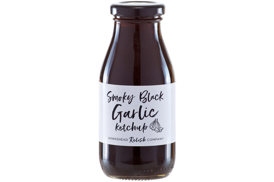Smoky Black Garlic Ketchup 310g | Hawkshead Relish